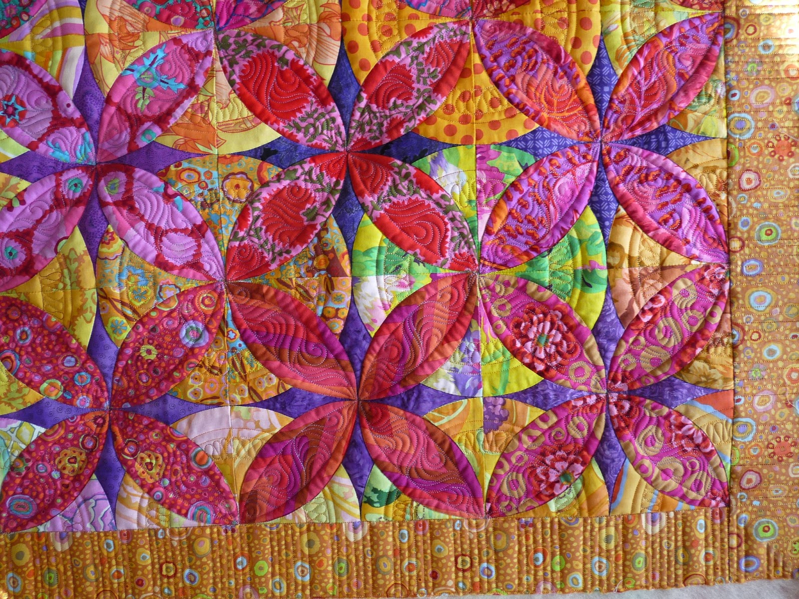 Sewing & Quilt Gallery: Old Traditional Pattern with Bold Modern Prints