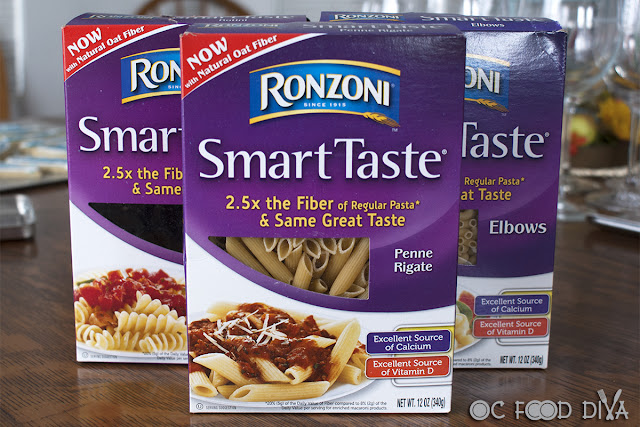 OC Food Diva: Review of Ronzoni Smart Taste Pastas