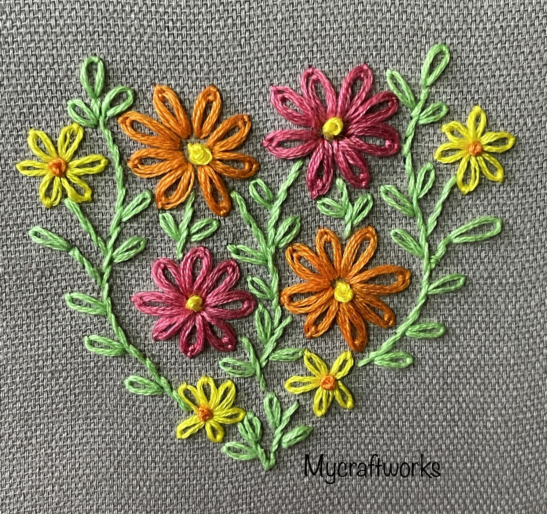 MY CRAFT WORKS: Berry stitch embroidery design for beginners