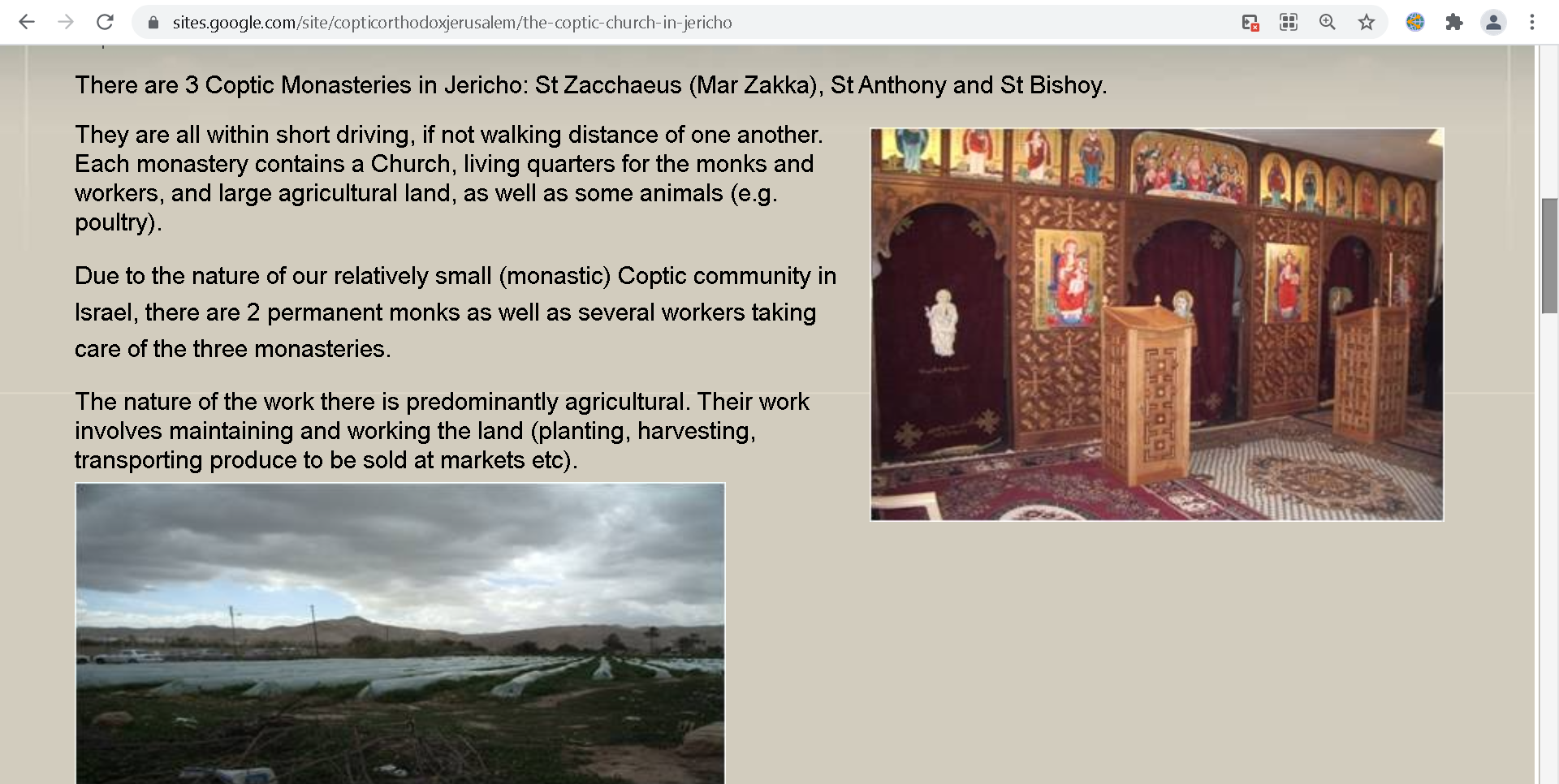 Coptic Orthodox Monasteries in Jerusalem 2022