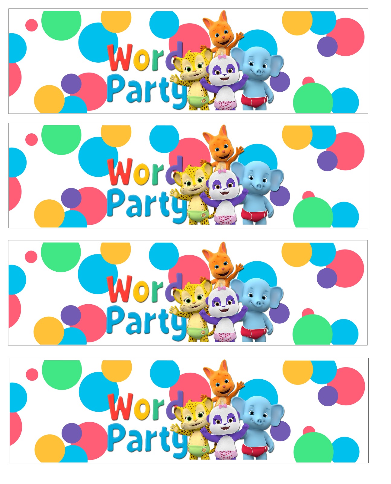 Daisy Celebrates: Word Party Birthday Party Printables!