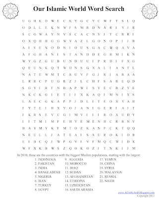 A Crafty Arab: Our Islamic World Word Search