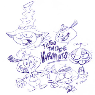 Gary Fields Studios blog: Them Varmints!