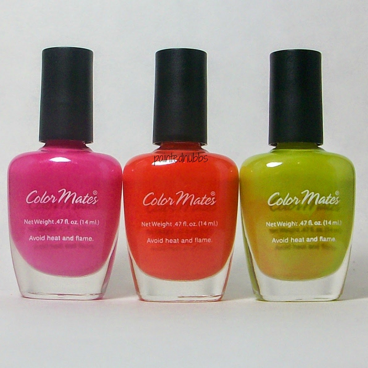 Painted Nubbs: Color Mates Swatch Fest Part 1