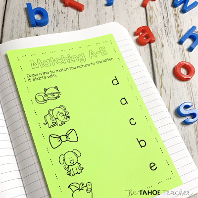 Science of Reading Alphabet Phonics Notebooks | The Tahoe Teacher