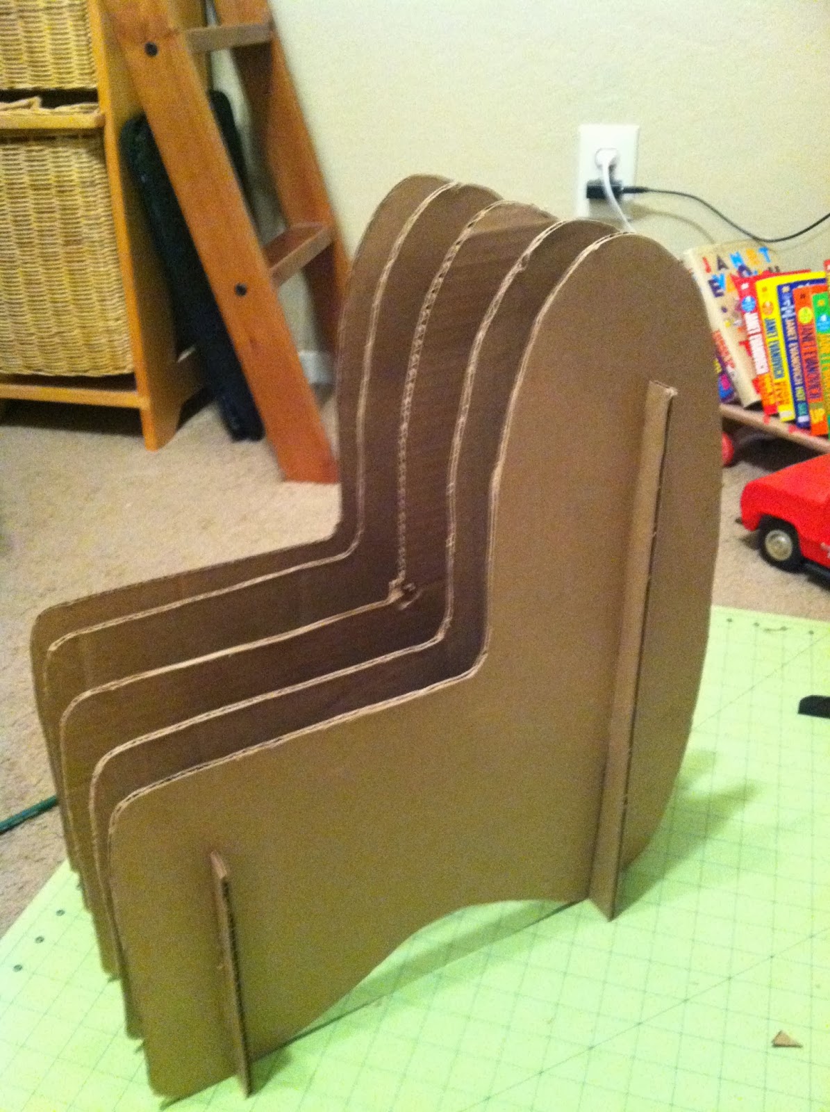 Polka Dotted Pony : Cardboard Chair