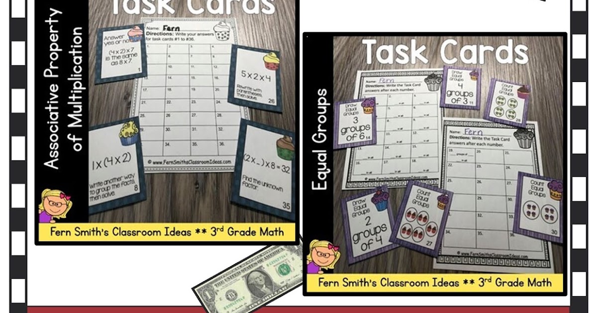 Third Grade Task Cards and Lesson Ideas - On Sale Today and Tomorrow ...