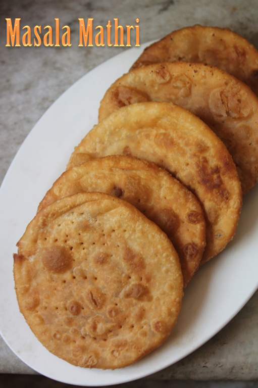 Masala Mathri Recipe - Masala Stuffed Mathri Recipe - Yummy Tummy
