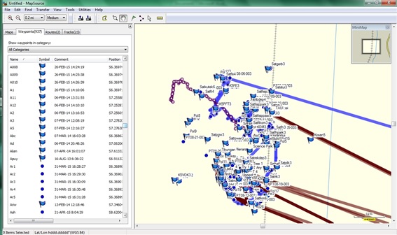 Mengimport data dari GPS ke format .gpx atau .gdb Menggunakan MapSource ...