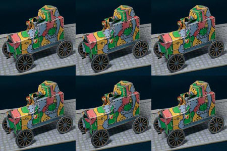 Papercraft - Armored Ford FT-B - Papercraft4u | Free Papercrafts, Paper ...