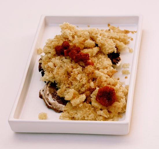 La cuina violeta: Crumble de coco amb gelat de xocolata i figues {bo!!!}