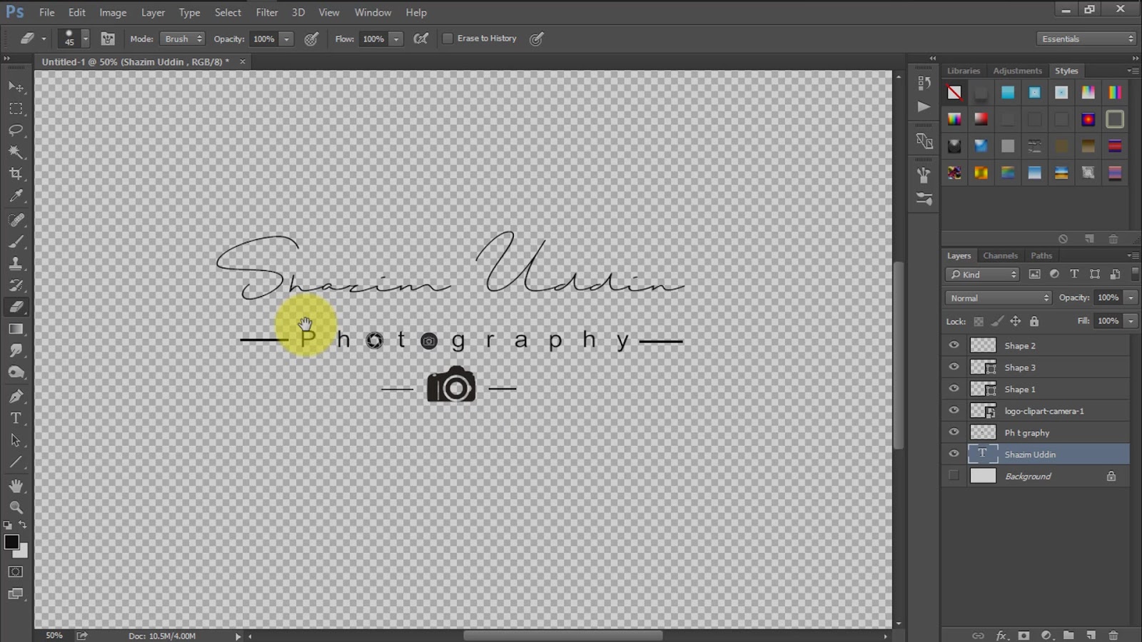How to Create Own Signature Logo For Photography in Adobe Photoshop