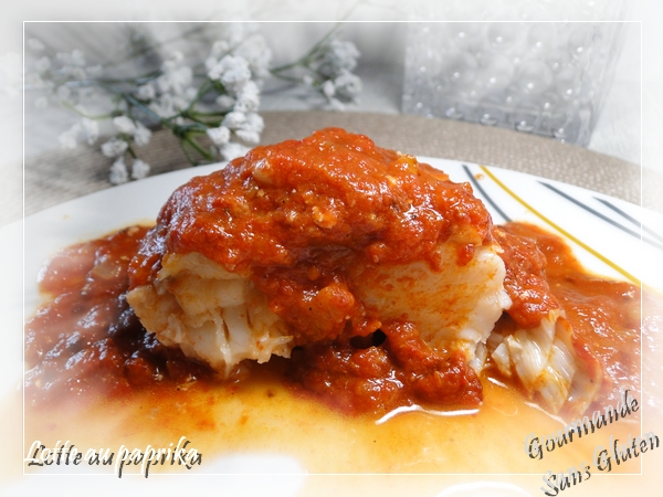 Lotte au paprika au four, sauce sans gluten