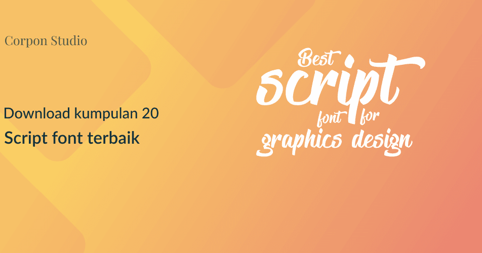 Download Kumpulan 20 Script Font Terbaik Untuk Desain Grafis - Biologizone