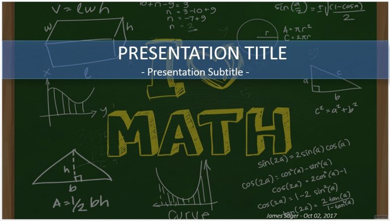 Math Themes For Powerpoint ~ Certificate Letter