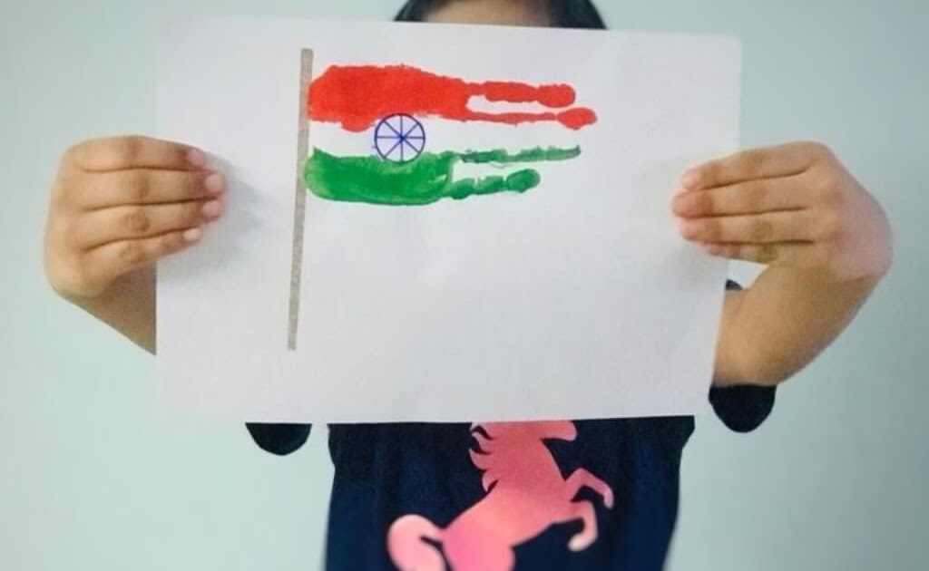 Handprint India Flag - The Joy of Sharing
