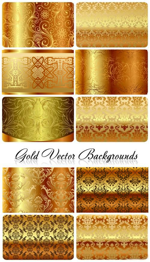 Gold Vector Backgrounds | Vector DVA