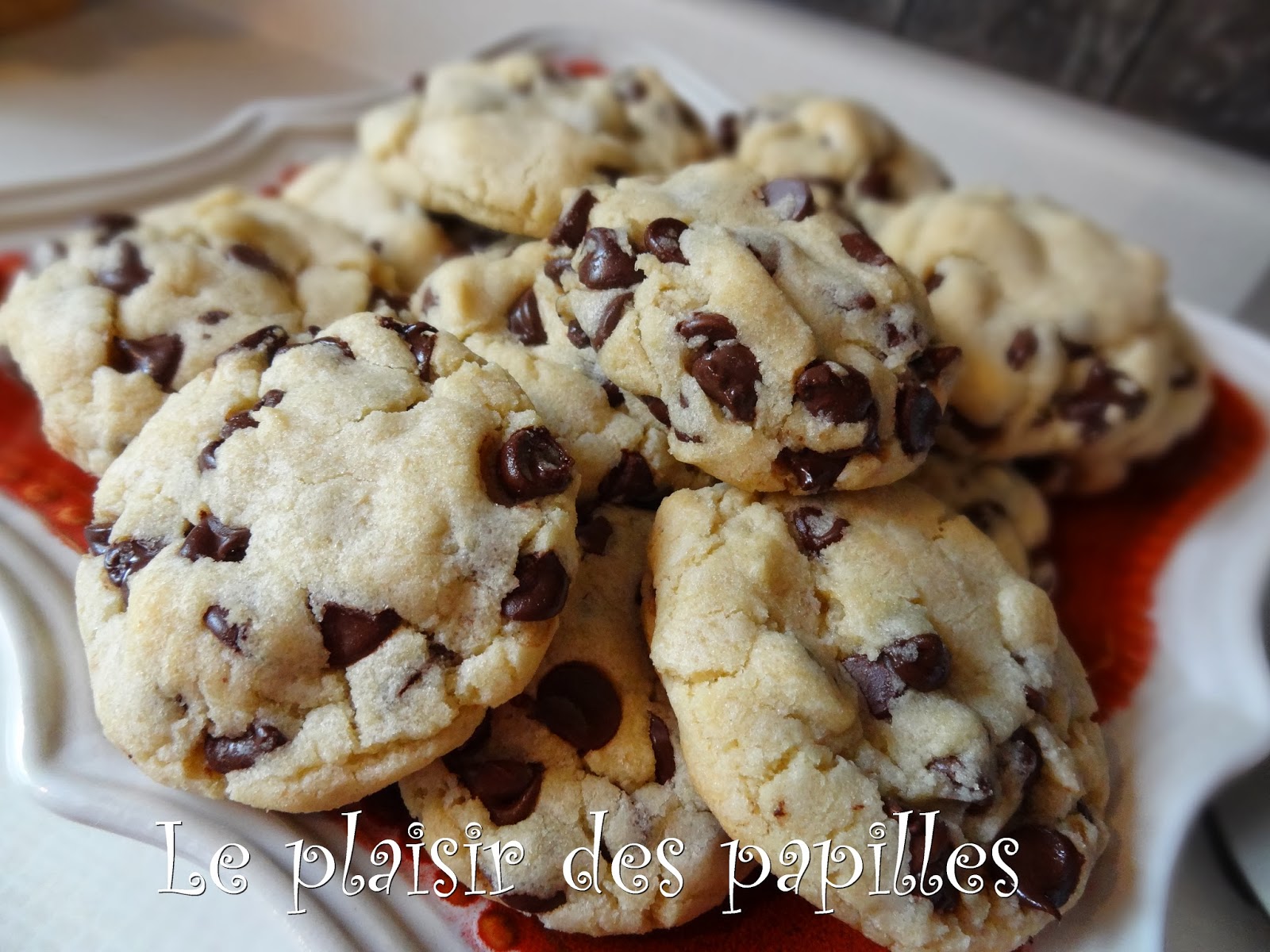 Le plaisir des papilles: Biscuits moelleux aux brisures de chocolat ...