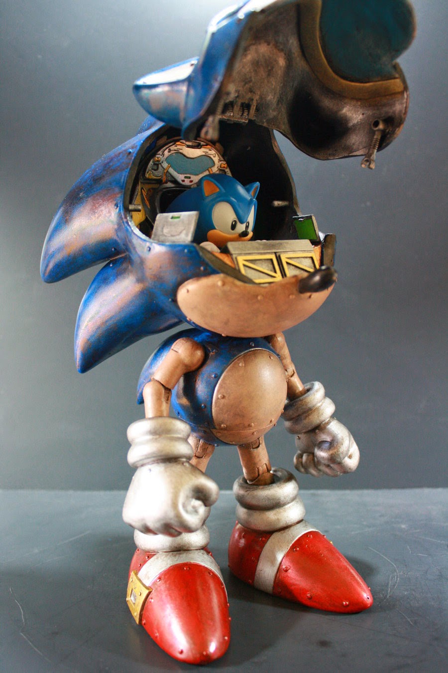 Personajes de Super Marios Bros como robots