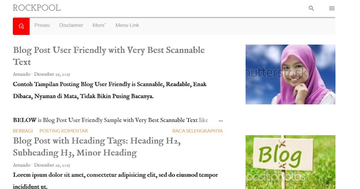 Template Notable super-rockpool (N-Rockpool) Gratis - Sikoun
