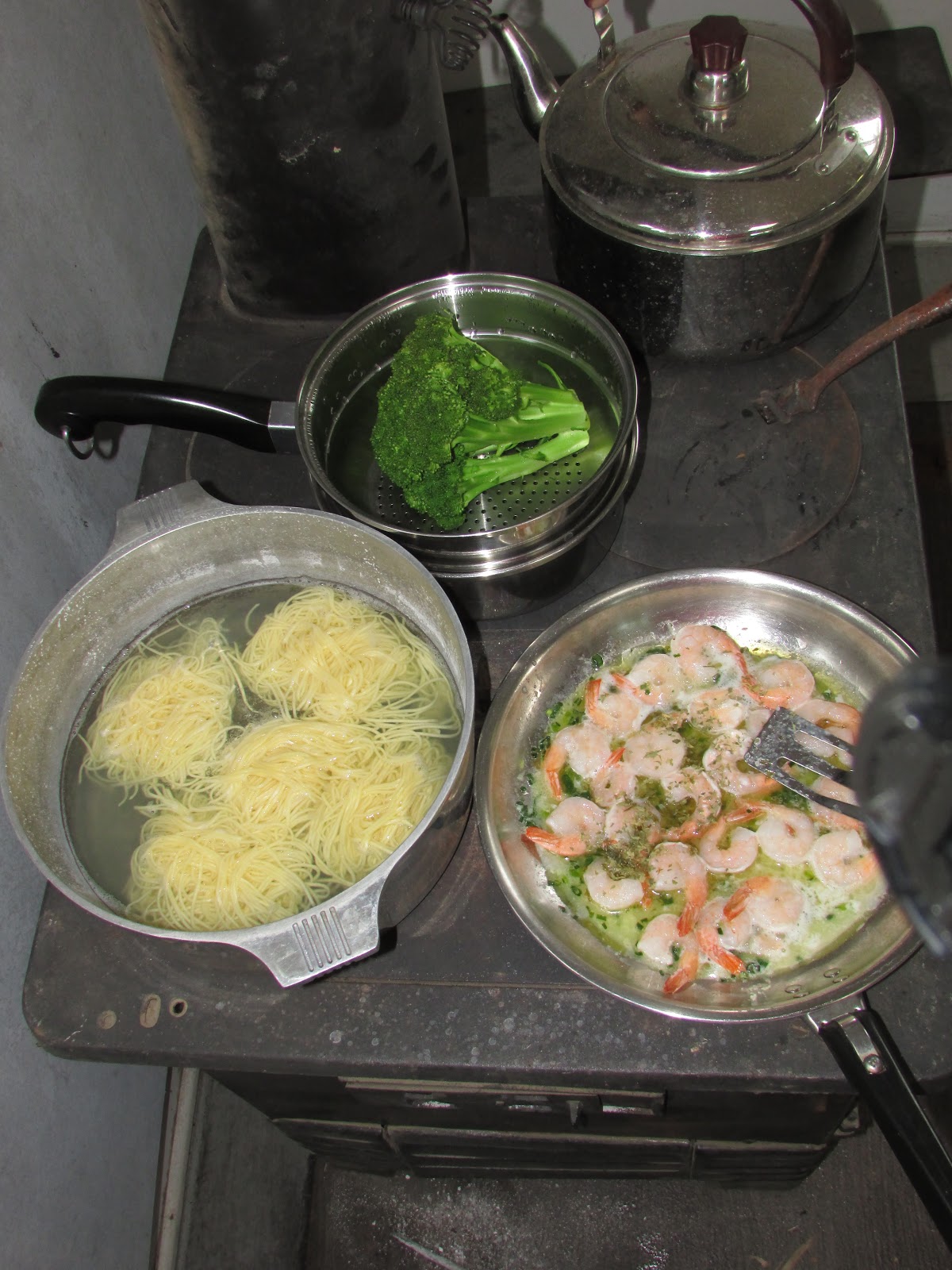 Wood Cookstove Cooking: Using My Brother's Vintage Montgomery Ward ...