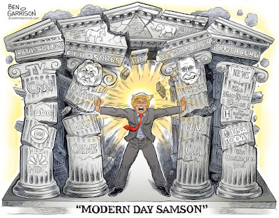 Rogue Cartoonist: Trump Is a Modern-Day Samson: