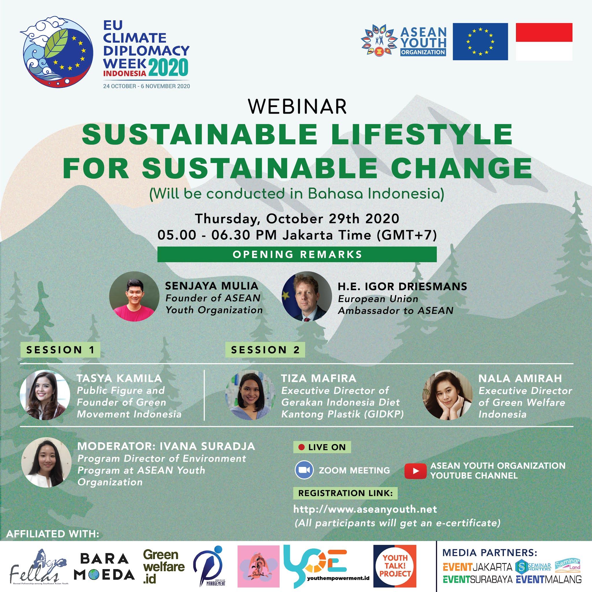 Webinar Sustainable Lifestyle For Sustainable Change | 29 Oktober 2020