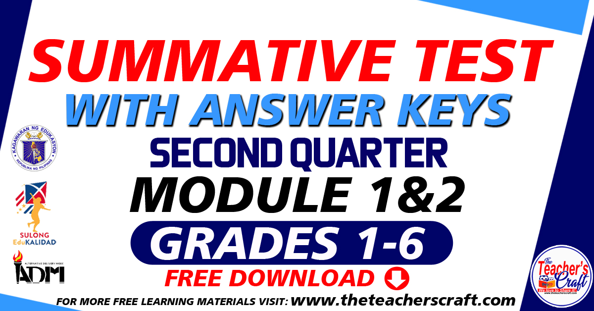 Summative Test GRADES 1-6 Q2 Modules 1-2 - The Teacher's Craft