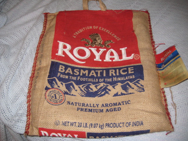 The Frugal Mennonite: Burlap Rice Bag Pillows