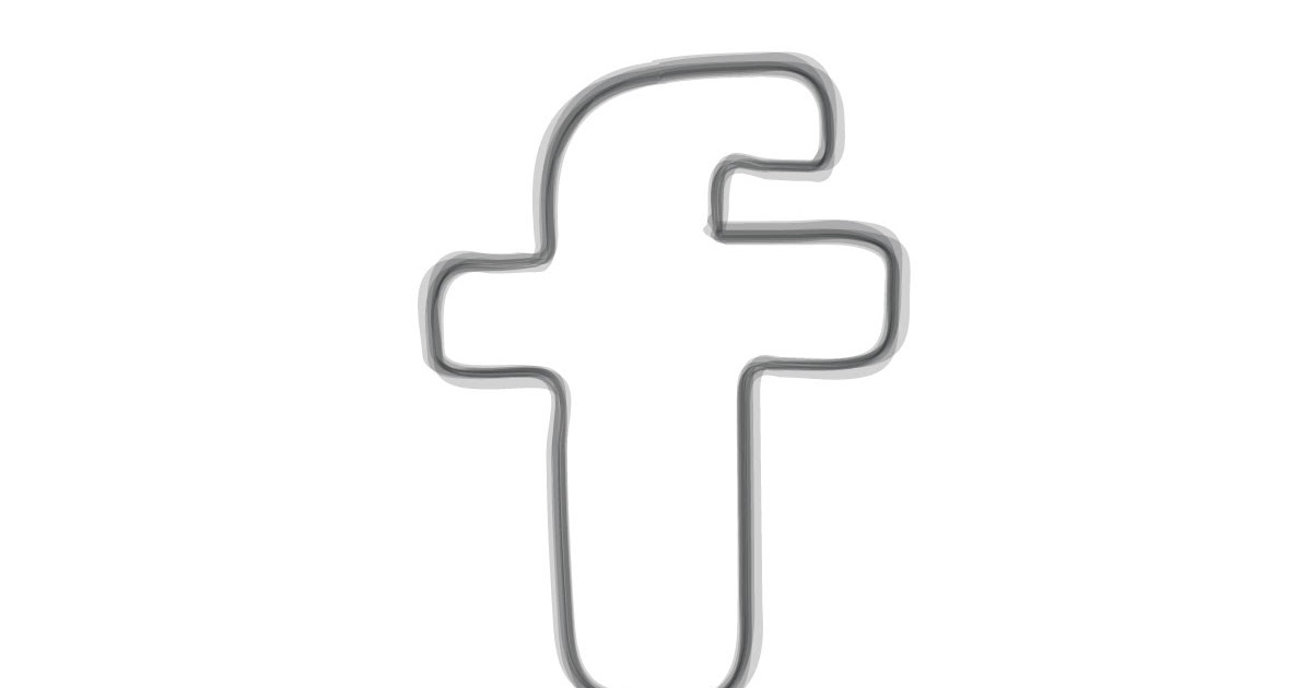 The Line Art Collection: facebook logo vector drawing svg