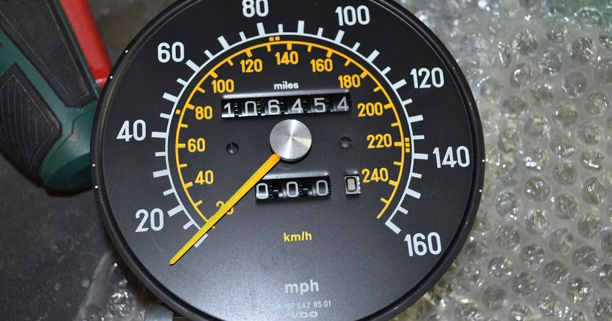 Doz' Blog: Mercedes 500SL Speedo Repair.