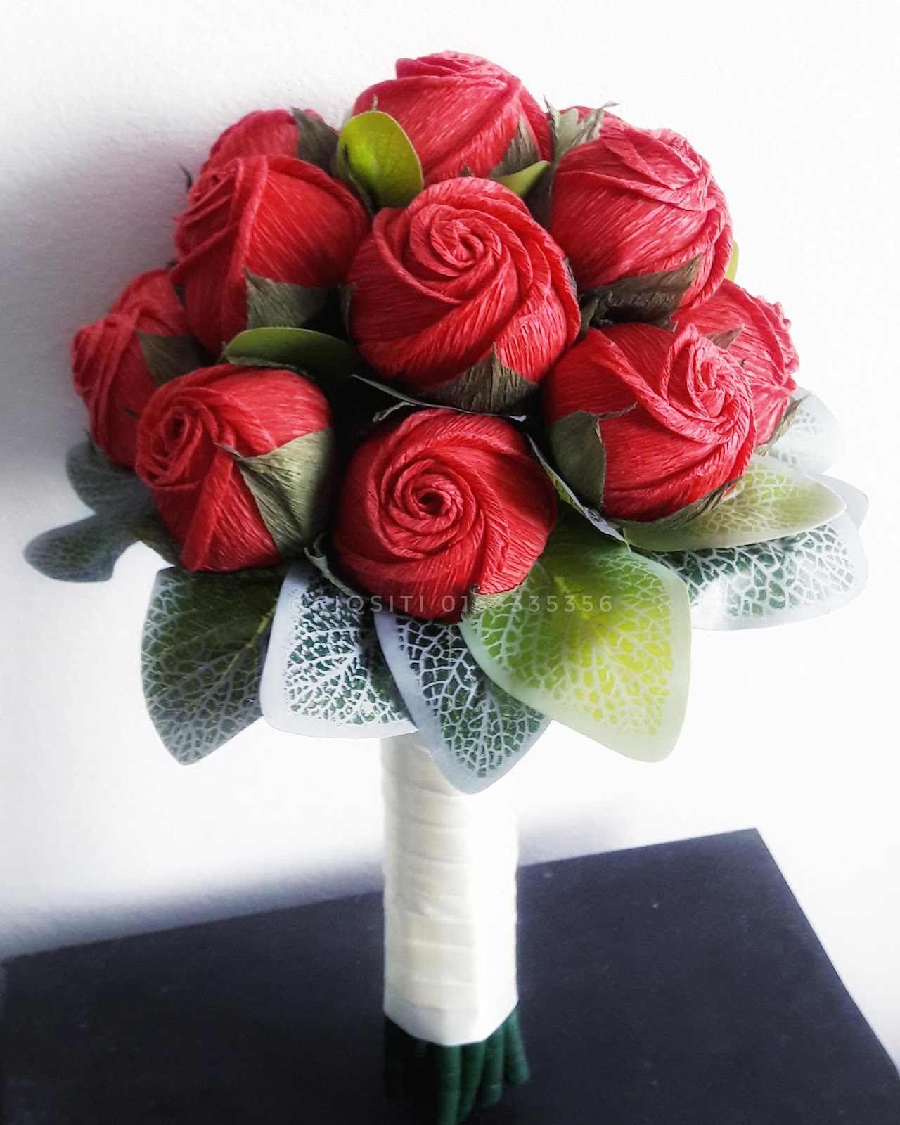 Bunga Telur Pahar Warisan: Bunga Tangan Hand Bouquet Flower Paper