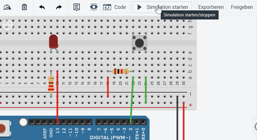 Simulationsprogram - ARDUINO UNO R3