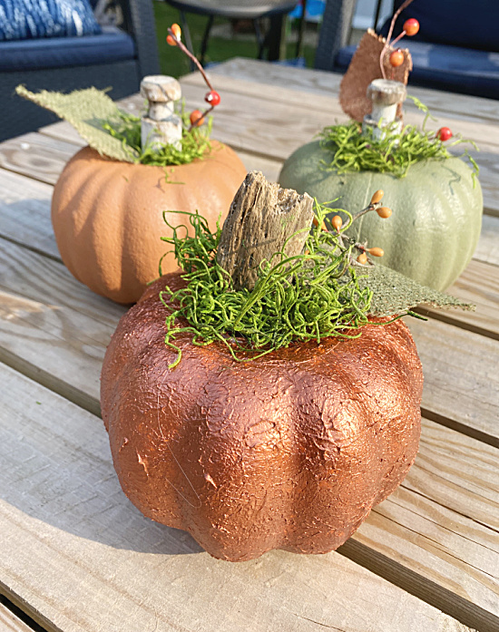 Dollar Store Pumpkin Makeover