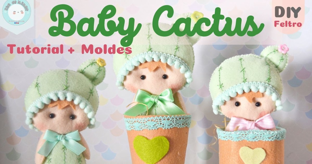 Coisinhas da Renata: Baby Cactos em Feltro....