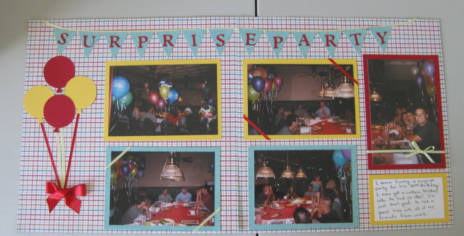 Pixichick Papercrafts: Surprise Party Layout