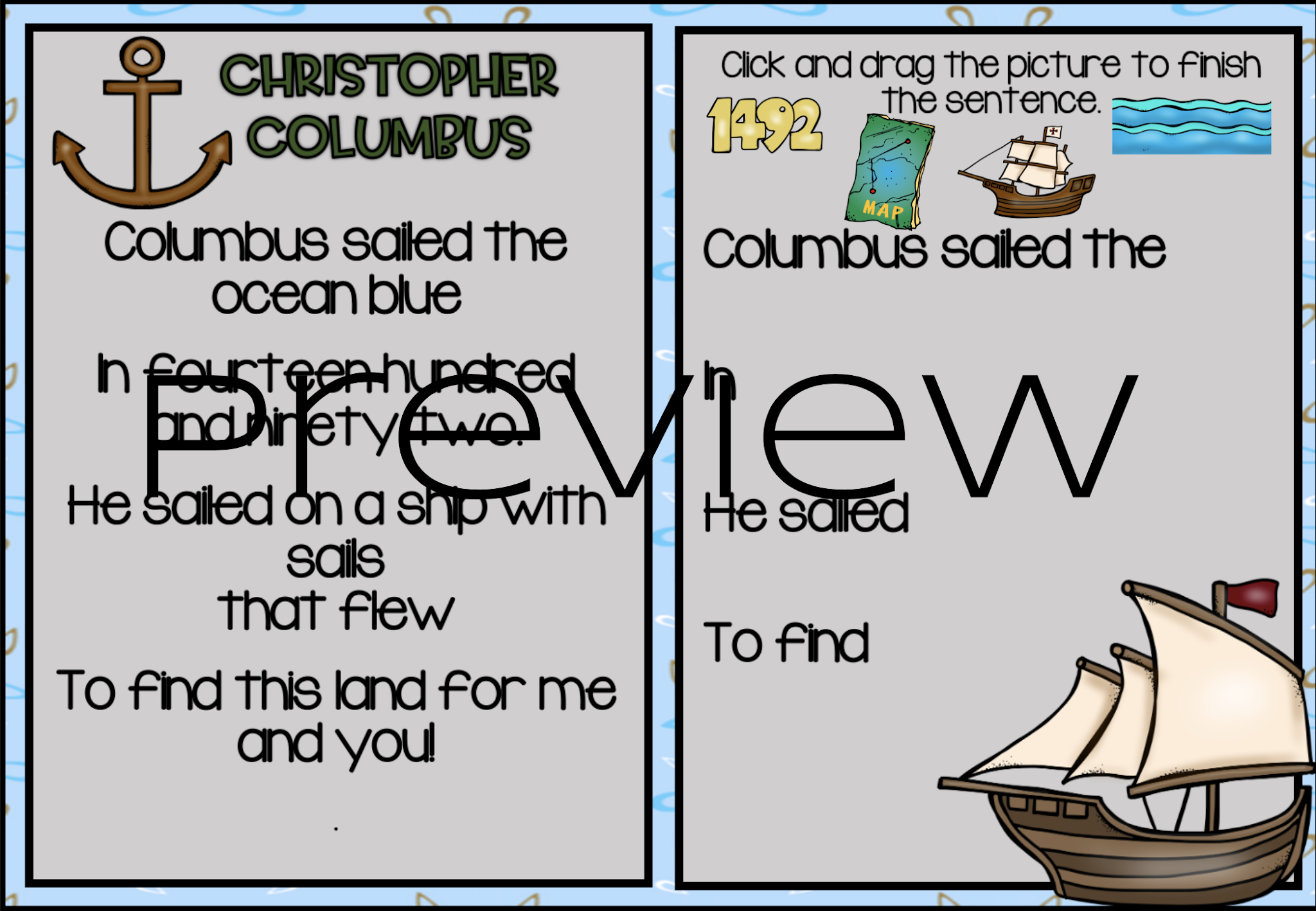 1st Grade Hip Hip Hooray!: Christopher Columbus...Let's Discover ...