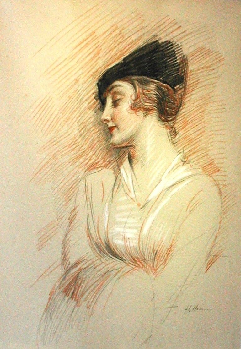 Paul César HELLEU (1859-1927) ~ Pastel Portraits | Catherine La Rose ...