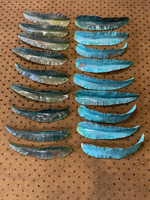 Rustnstuff: Bookmarks and patinated leaf-forms