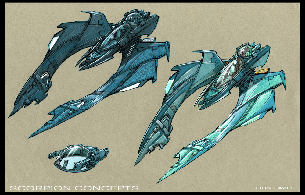 FLEETYARD STAR TREK modeling blog: Reman Scorpion Fighter