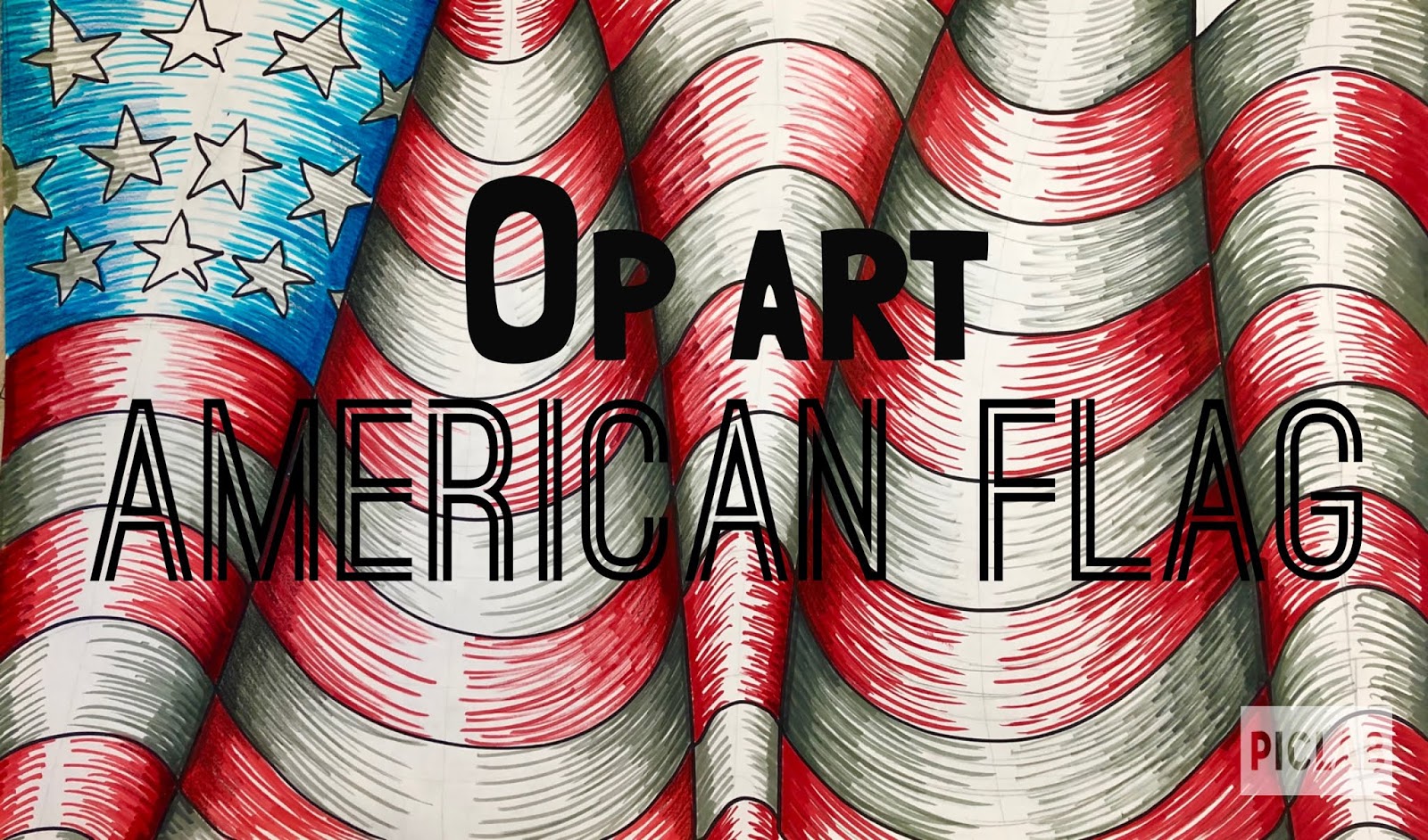 The Lost Sock : Op Art American Flags