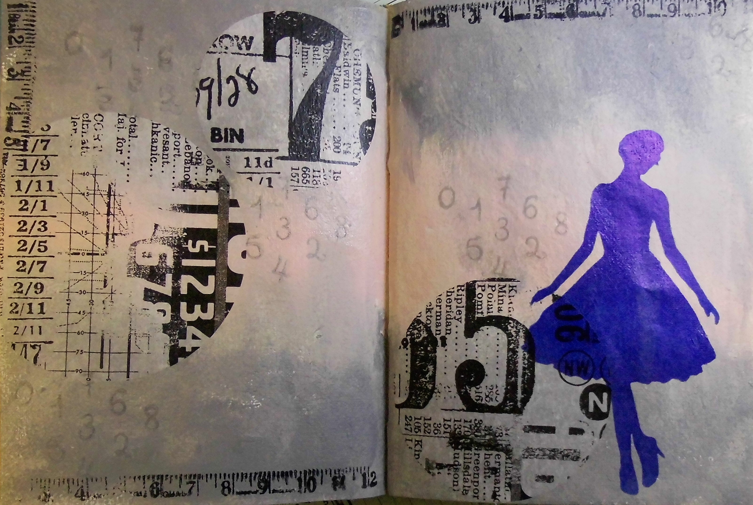 Sarah's Craft Shed: Silhouette Art Journal Page