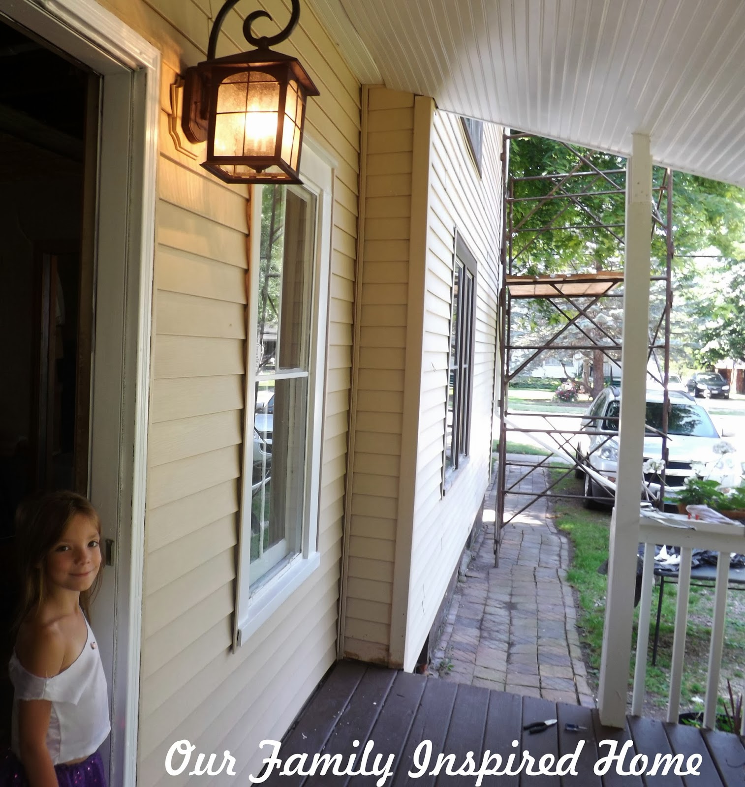 Our Family Inspired Home: Side Porch Inside Reveal!