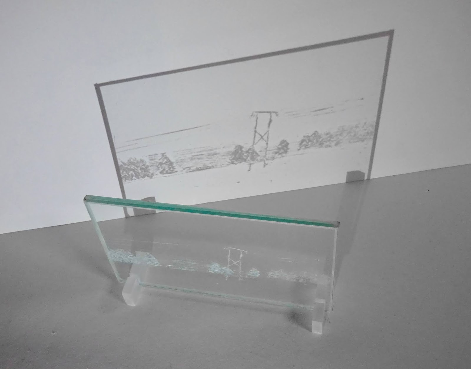 françoise perronno: projection des plaques de verre