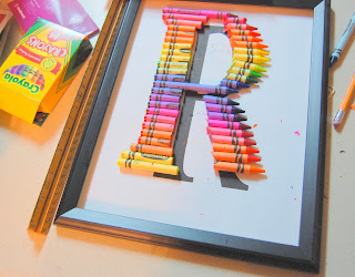 518 Interiors: Crayon Monogram Tutorial