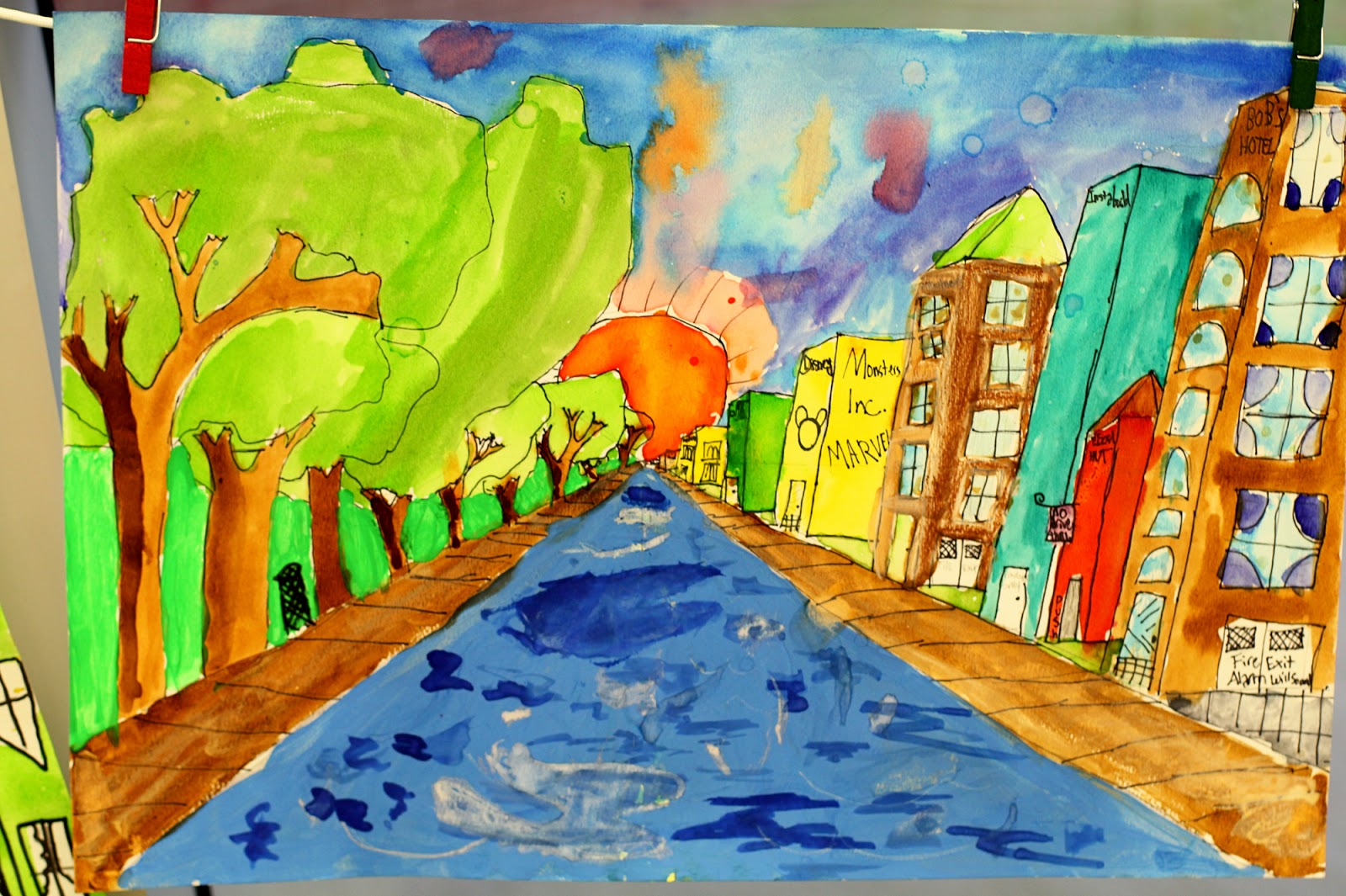 smART Class: Italy One Point Perspective