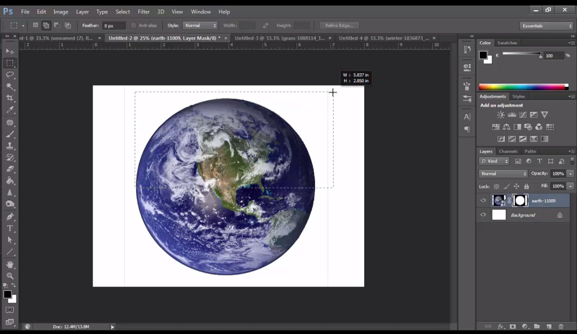 Photoshop Tutorial : Earth manipulation