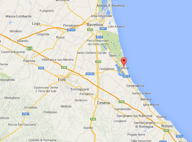Lauren To Forli, Italy: First Italian Beach