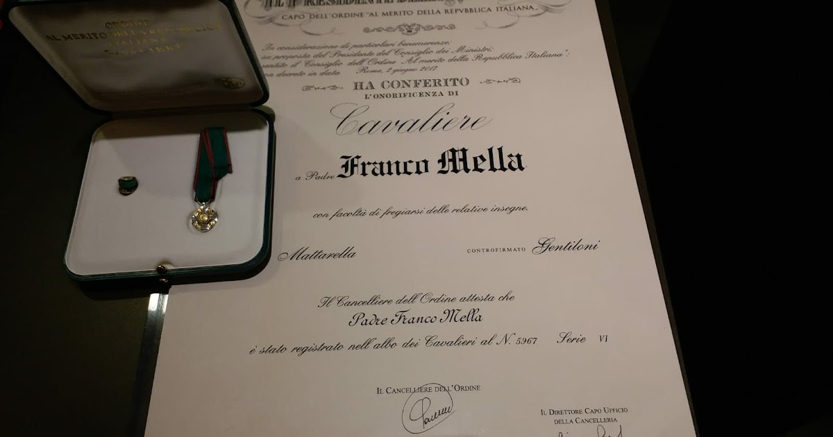 Father Franco Mella: a life assisting those in need