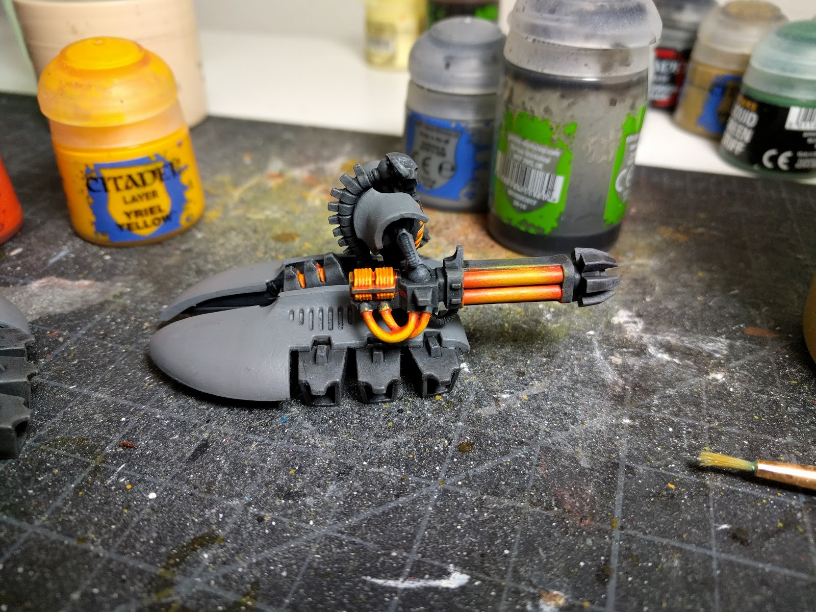 Necron Army Work in Progress pics: Weapon Painting Tutorial
